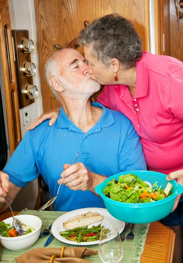 Food Service with a Kiss stock image. Image of dinner - 10075769