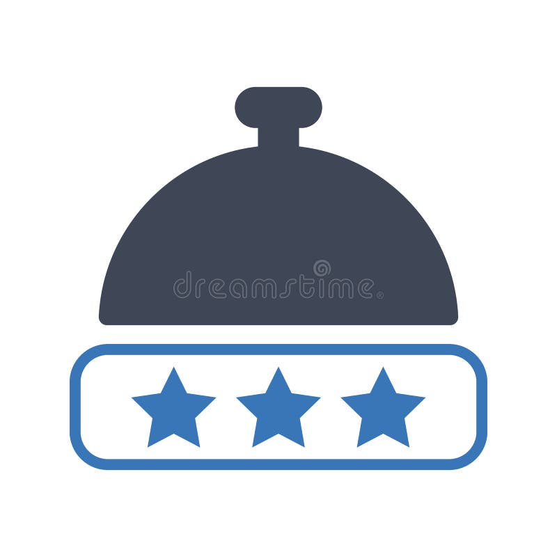 Food Rating, Restaurant Icon. Black Vector Graphics Stock Vector ...