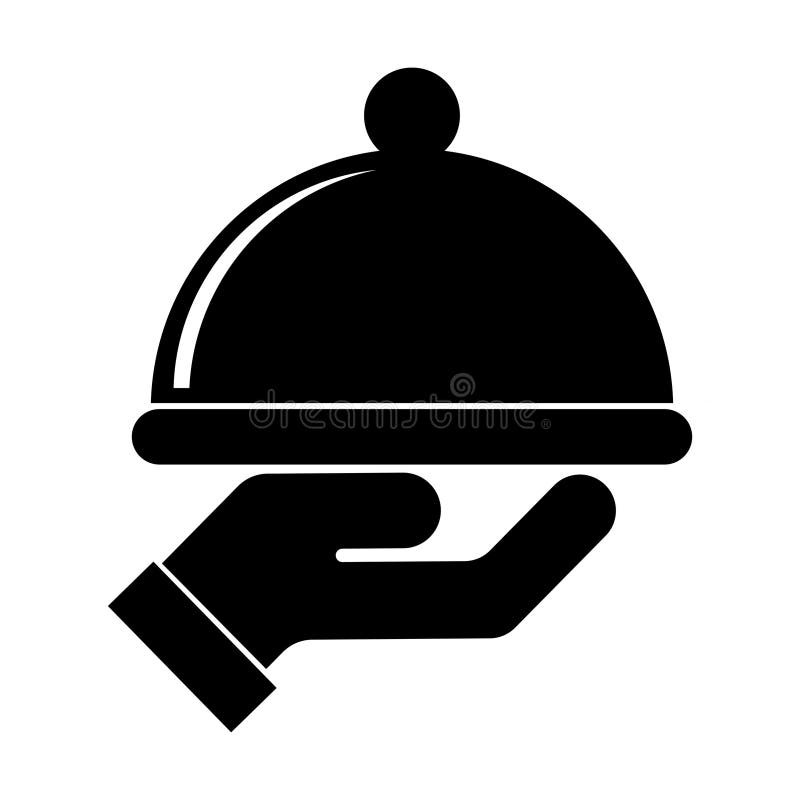 Food Serving Icon Illustration Design Stock Illustration - Illustration ...