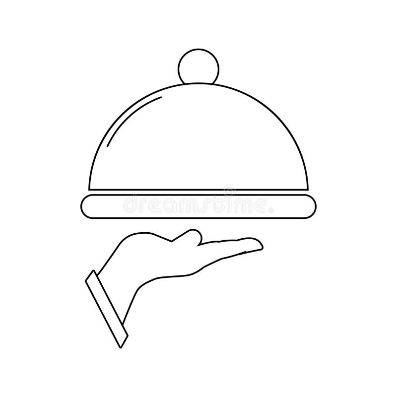 Food Serving Icon Illustration Design Stock Illustration - Illustration ...