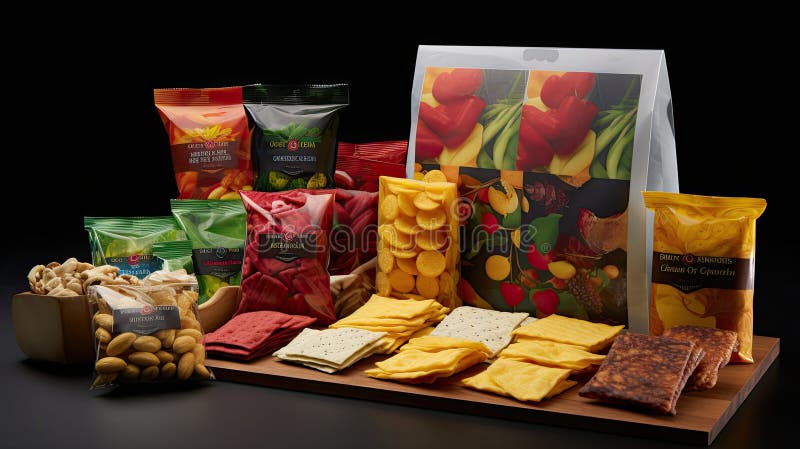 Food snack package stock illustration. Illustration of pretzels - 307633512