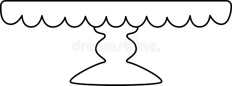 Food Stand Outline stock vector. Illustration of business - 293777426