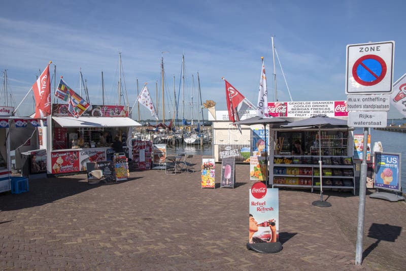 Food Stands at Marken the Netherlands 6-8-2020 Editorial Photography ...