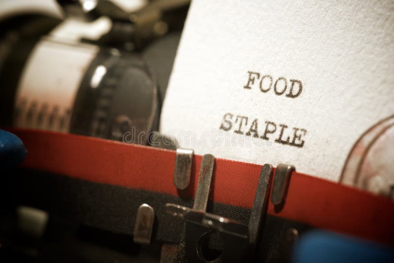 Food staple text stock photo. Image of text, written - 272579196