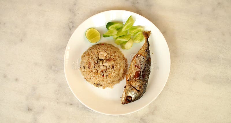 Food stock photo. Image of food, vegie, rice, mackerel - 80078326