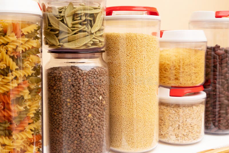 Food storage concept stock photo. Image of glass, cereal - 199063696