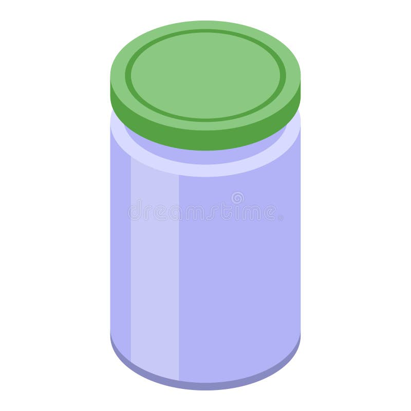 Food Storage Jar Icon, Isometric Style Stock Vector - Illustration of ...