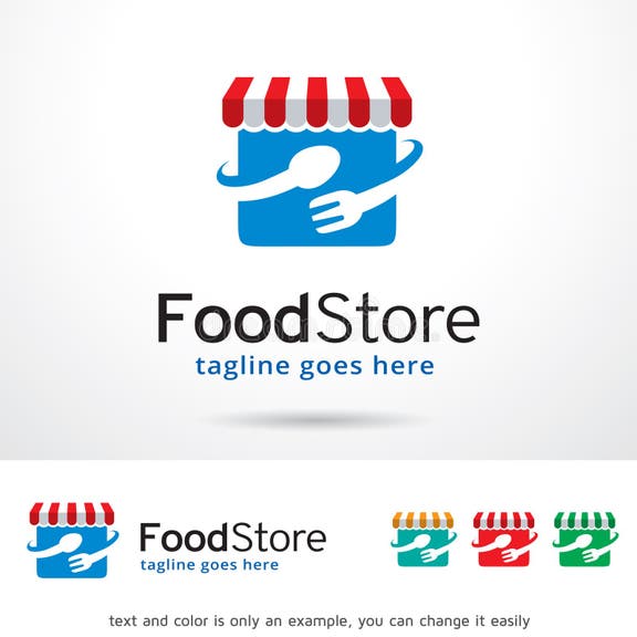 Food Store Logo Template Design Vector Stock Illustration ...