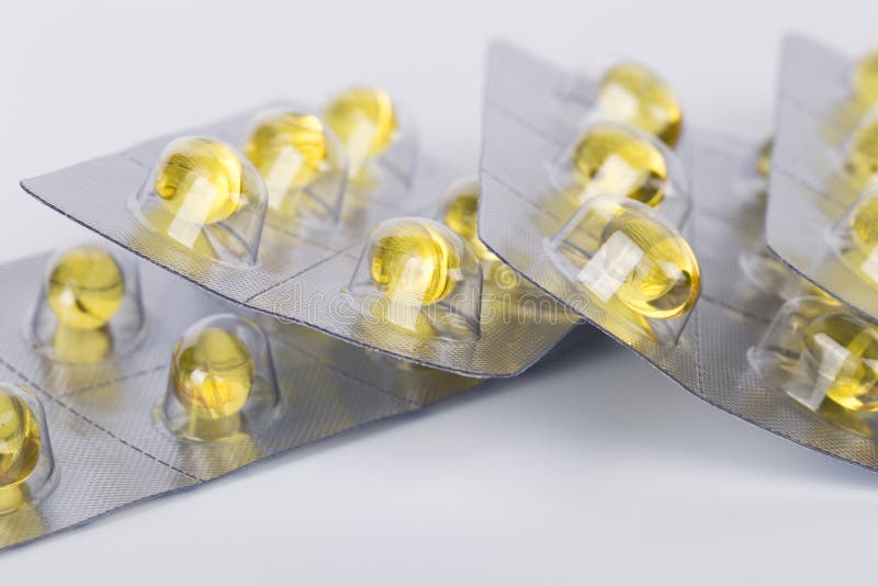 Food Supplement Capsules or Pills Stock Photo - Image of packaging ...