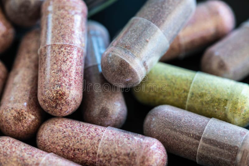 Food Supplements in Capsules Stock Image - Image of herbal, food: 142889559
