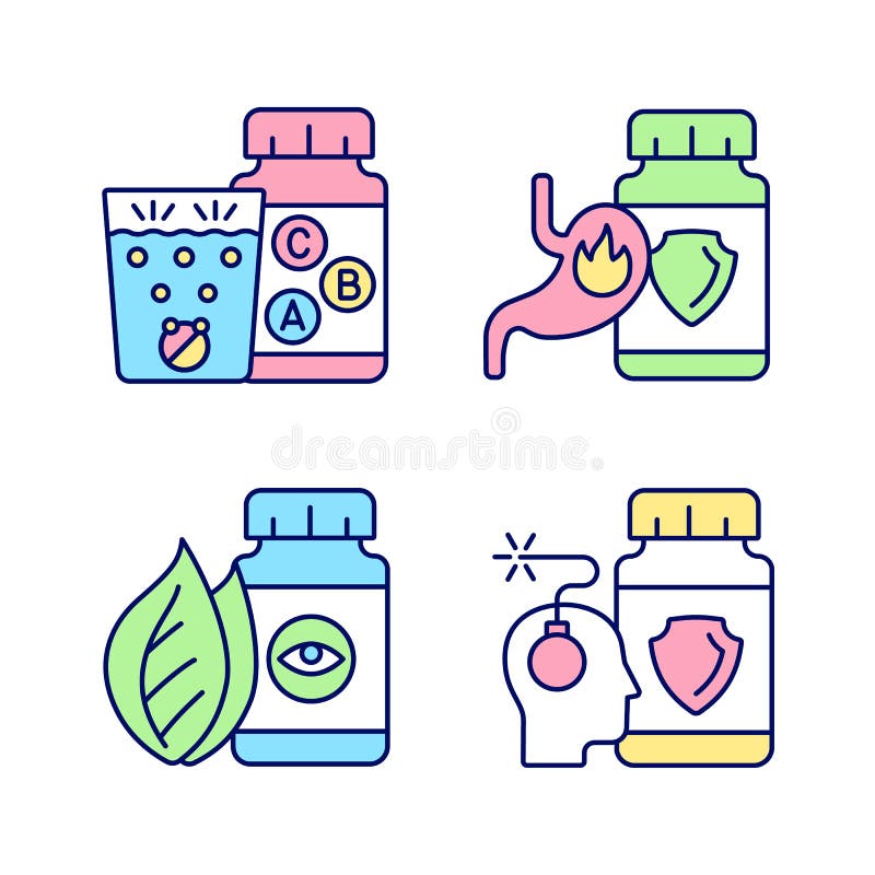 Food Supplements RGB Color Icons Set Stock Vector - Illustration of ... Food Supplements RGB Color Icons Set Stock Vector - Illustration of ...