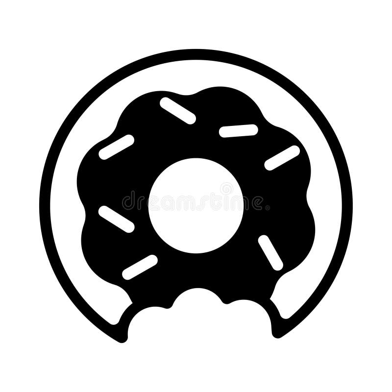 Food, sweet, donuts icon stock vector. Illustration of cream - 330191178