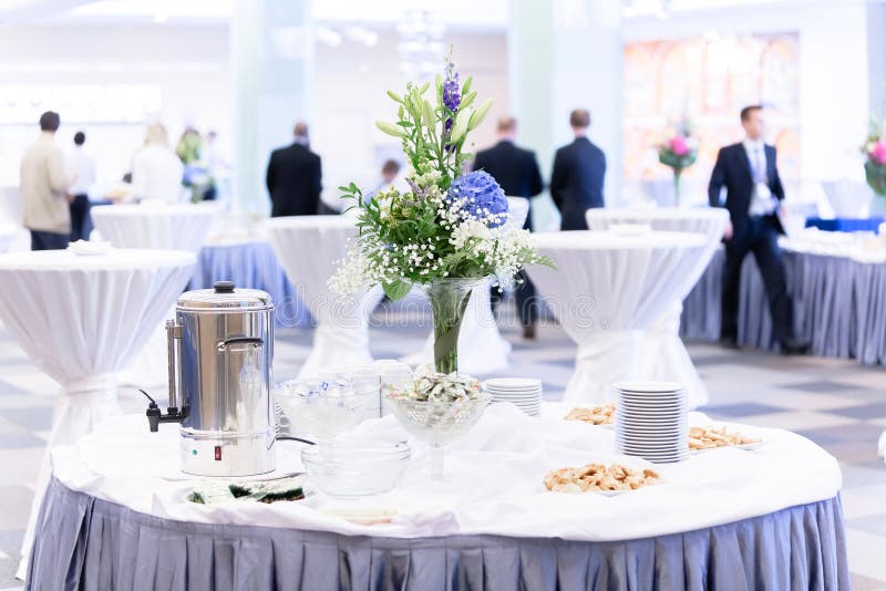 Food on table at event stock photo. Image of catering - 91346432