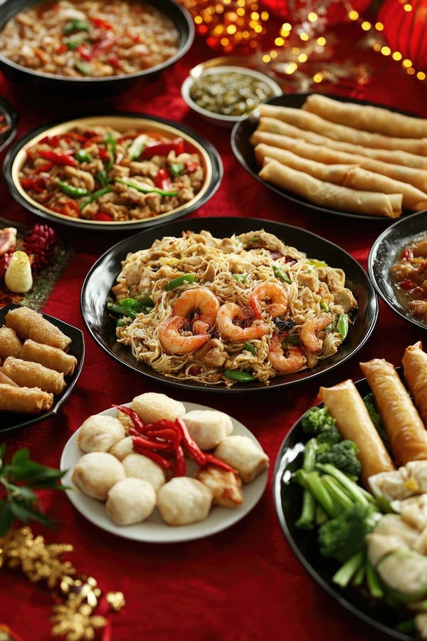 Food table with variety stock photo. Image of meal, eating - 376260944