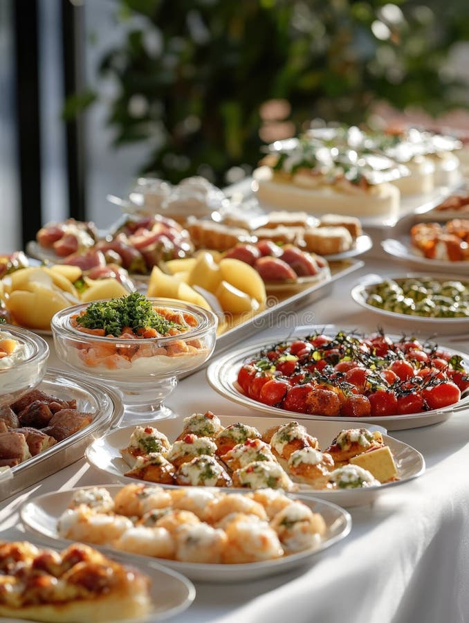 Food tablescape stock photo. Image of table, plate, celebration - 381708916