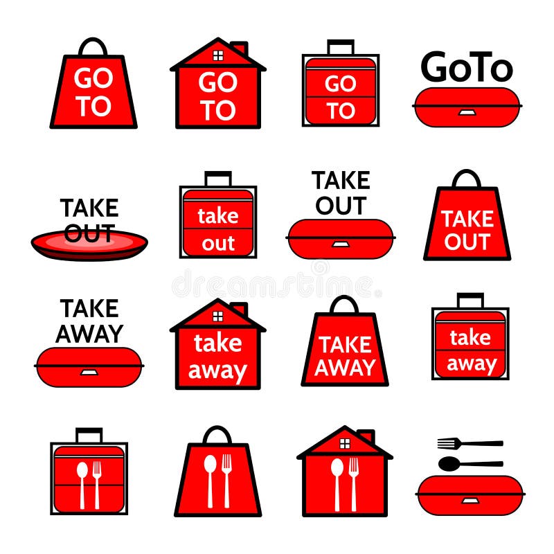Take Away Icon Vector From Food Delivery Collection. Thin Line Take ...