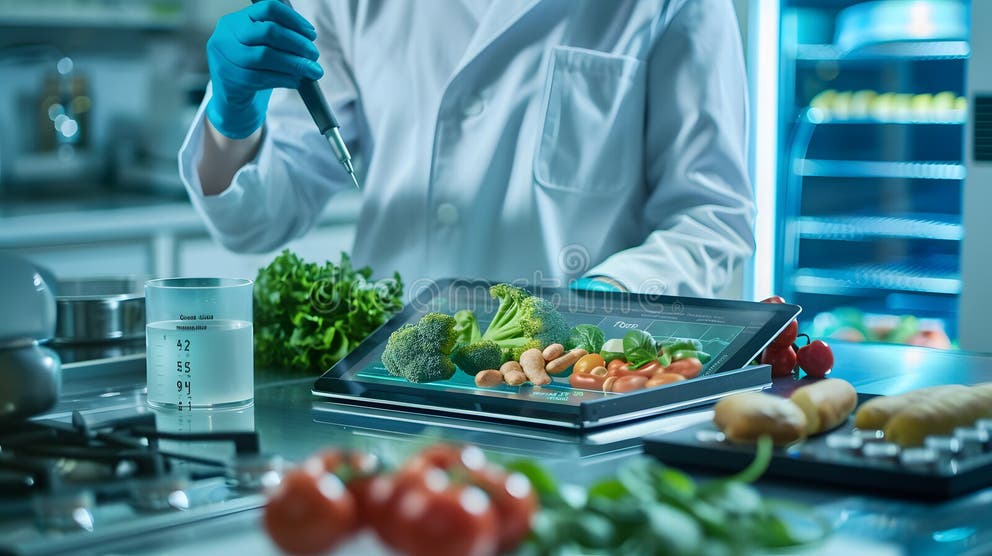 Food Technology, Artificial Intelligence Analyzing Nutritional Data ...
