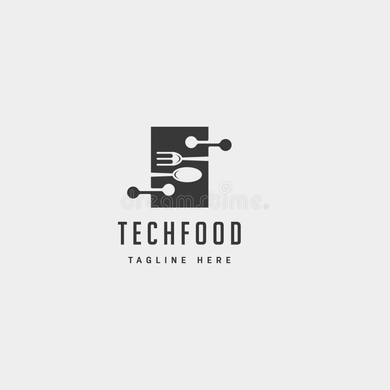 Food Technology Modern Simple Flat Logo Template Design Vector Stock ...
