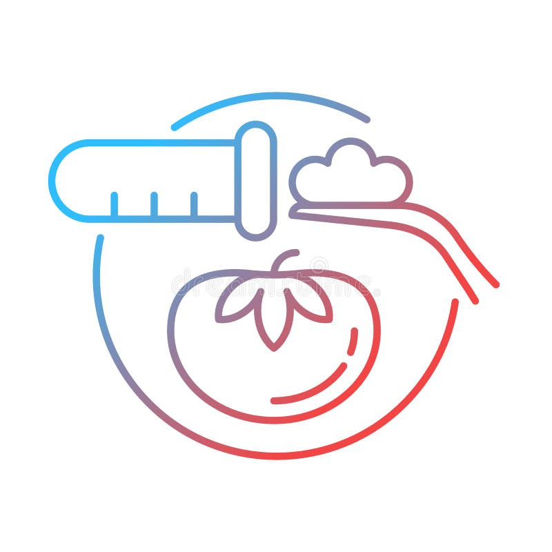 Food Testing Gradient Linear Vector Icon Stock Vector - Illustration of ...
