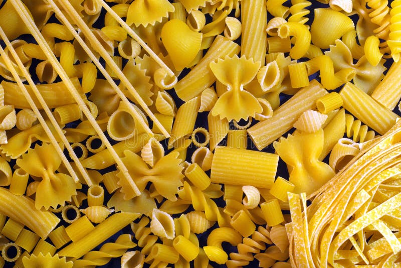 Food Texture, Assortment of Different Uncooked Types of Italian Stock ...