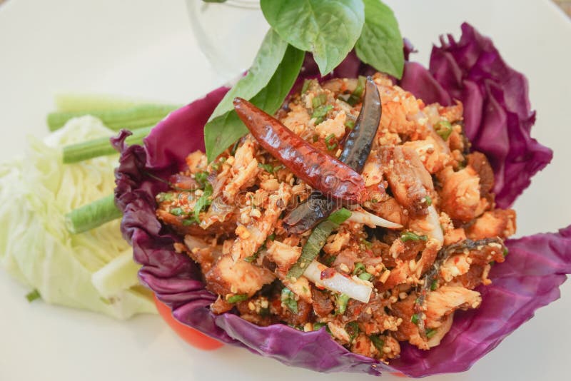 Lab, Thai food stock photo. Image of herb, chicken, cook - 27573542