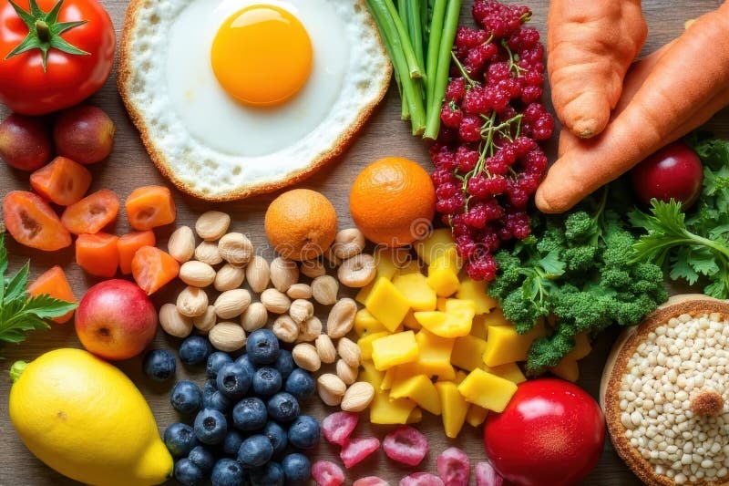 Food during Traffic Jams stock illustration. Illustration of vegetable ...