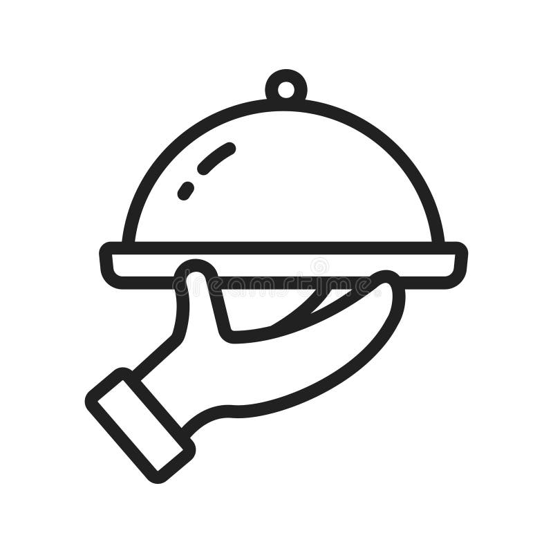 Food Tray Icon Image. stock vector. Illustration of dish - 281165711