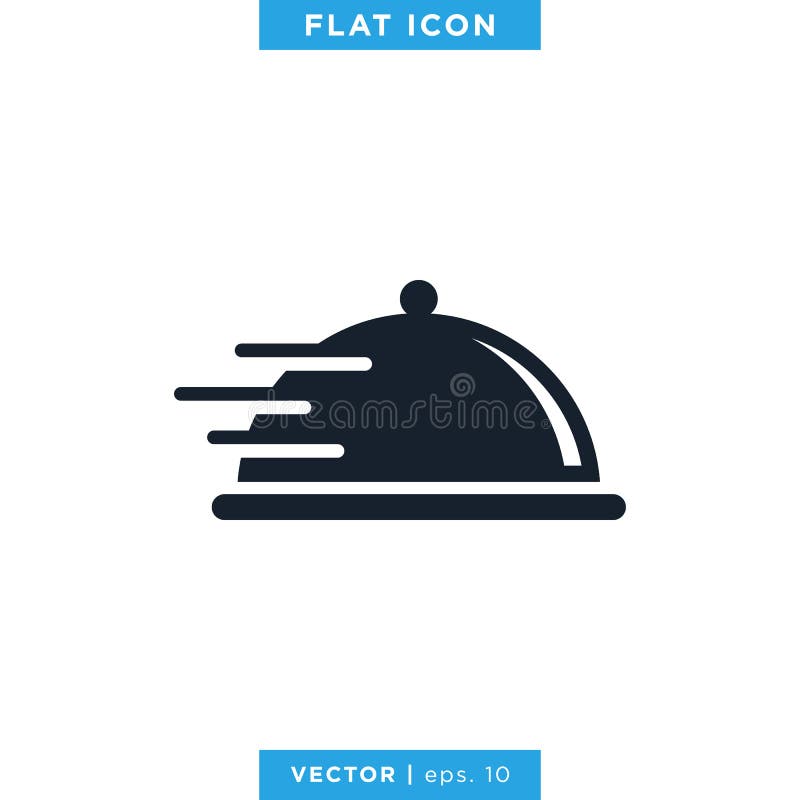 Food Tray Icon Vector Logo Design Template. Stock Vector - Illustration ...