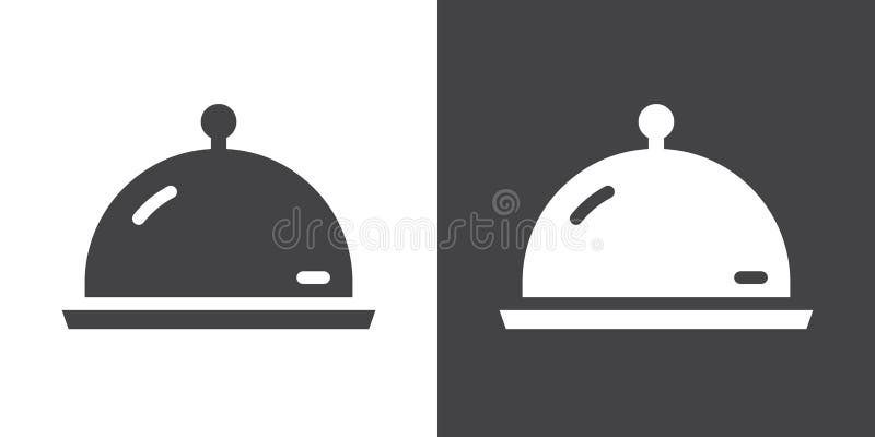 Food Tray Icon Thin Line Illustration Set Stock Vector - Illustration ...