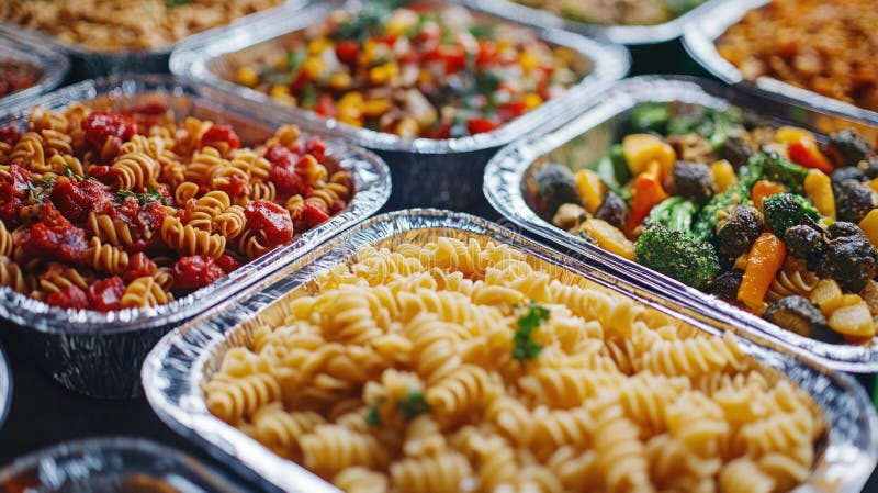 Food Trays stock illustration. Illustration of dining - 373107223