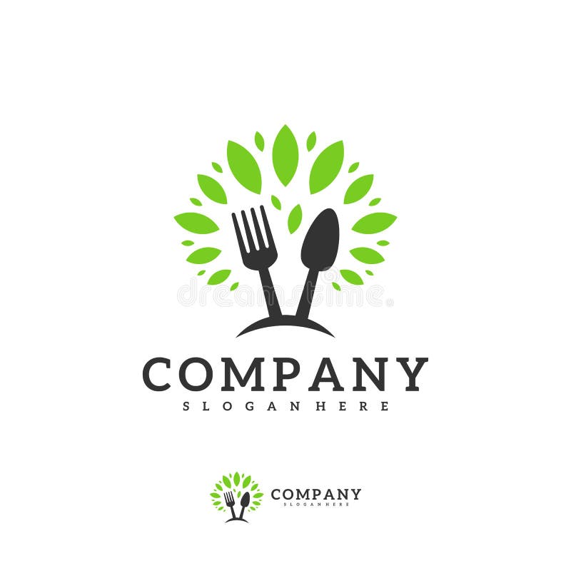 Food Tree Logo Vector Template, Creative Tree Logo Design Concepts ...