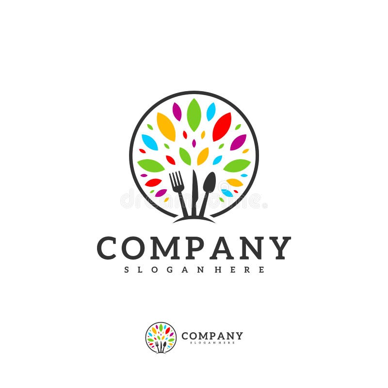 Food Tree Logo Vector Template, Creative Tree Logo Design Concepts ...