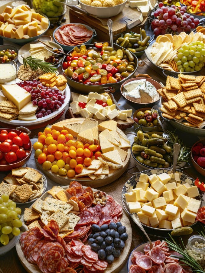 Food varieties on table stock photo. Image of condiments - 375668996