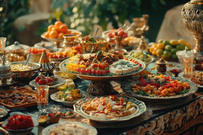 Food Varieties on Wooden Table Stock Photo - Image of wood, meal: 378885884