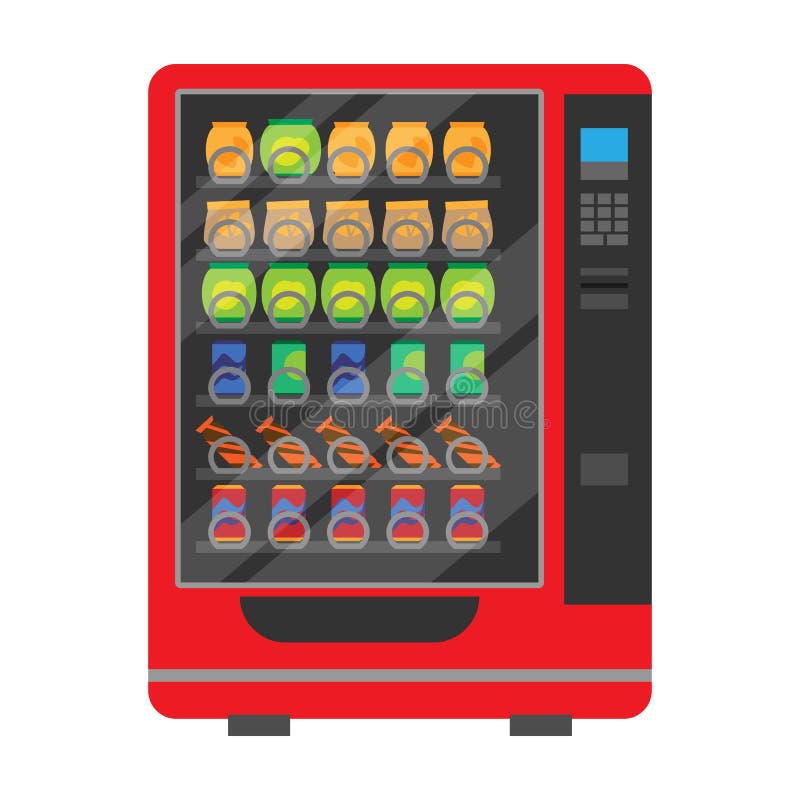 Food Vending Vector Icon.Cartoon Vector Icon Isolated on White ...