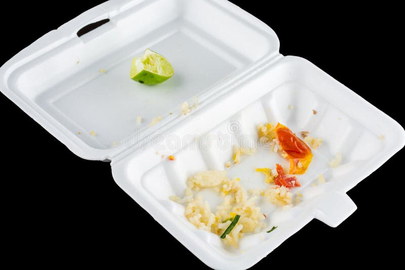 Food waste in foam box stock image. Image of dirt, cleaner - 52974641
