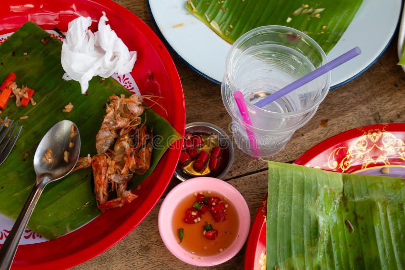 Food Waste Left To Eat, Garbage Leftover Food Stock Photo - Image of ...