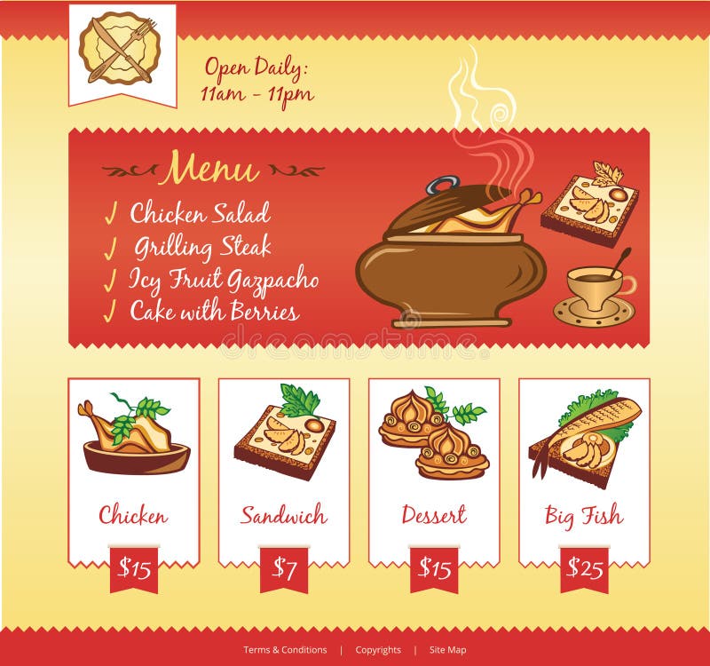 Food Web Template stock vector. Illustration of coffee - 46335945