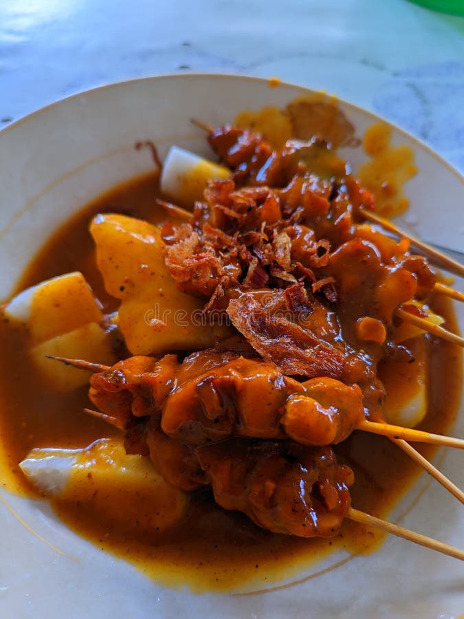 This Food is so Yummy, the Name is Sate from Indonesian Stock Image ...