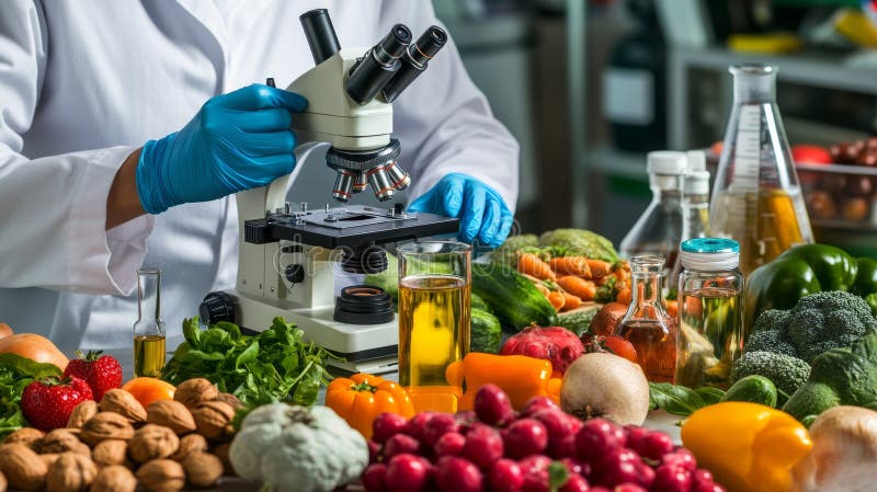 Foodborne Pathogen Examination Using a Borescope Stock Photo - Image of ...