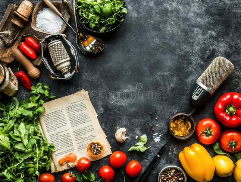 Foodie Podcast Stock Illustrations – 8 Foodie Podcast Stock ...