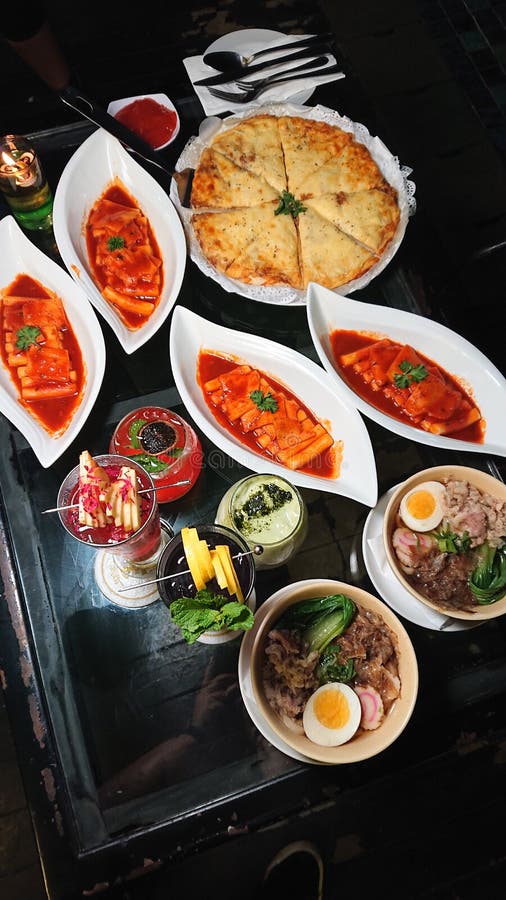 Foodies dinner cafe stock image. Image of dinner, resto - 262474301