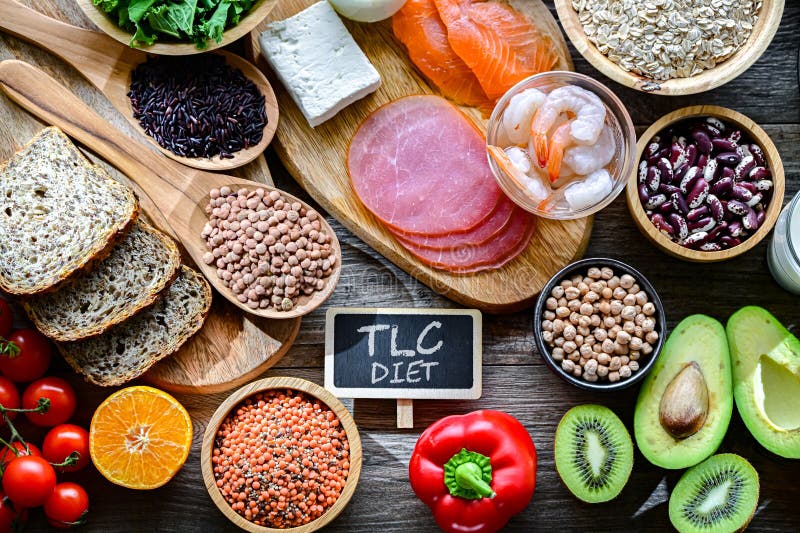 Foods Representing TLC Diet Stock Image - Image of dash, lemon: 361555761