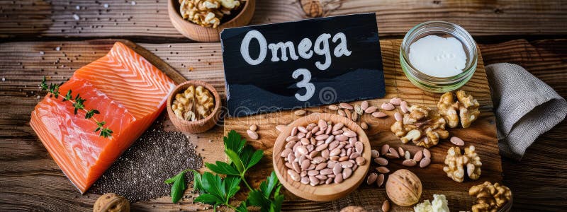 Foods Rich in Omega 3. Selective Focus Stock Image - Image of organic ...