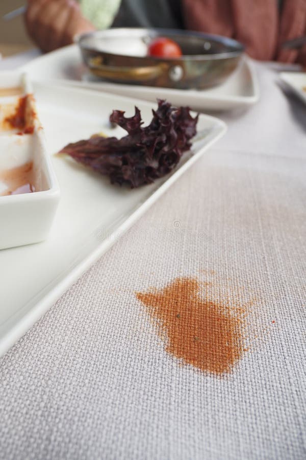 Foods Spilled Over the Breakfast Table. Stock Image - Image of morning ...