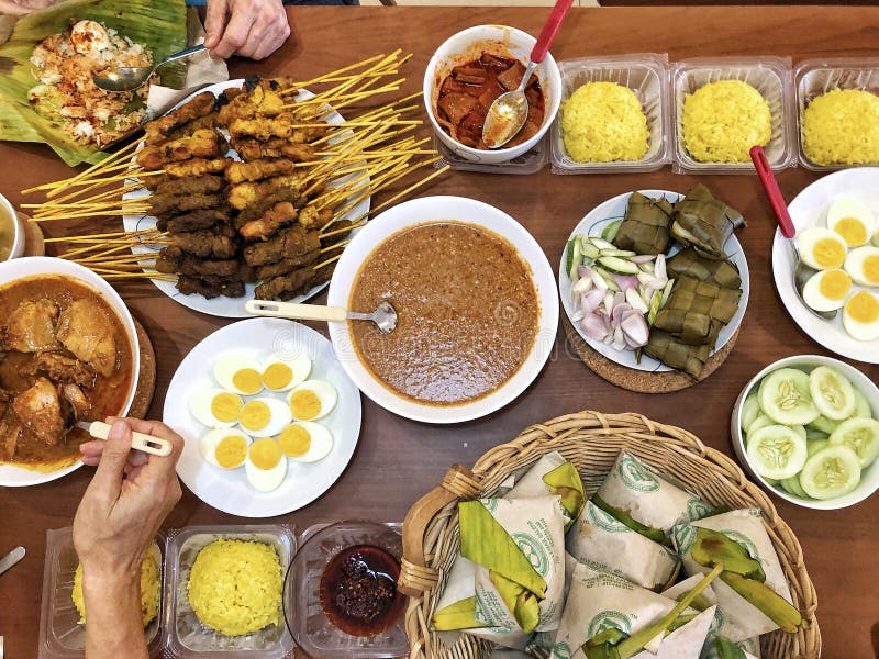 Foods on the table stock image. Image of sambal, local - 158242323
