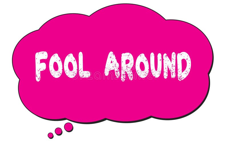 Fool Pink Word Text Logo Icon Design for Typography Stock Illustration ...