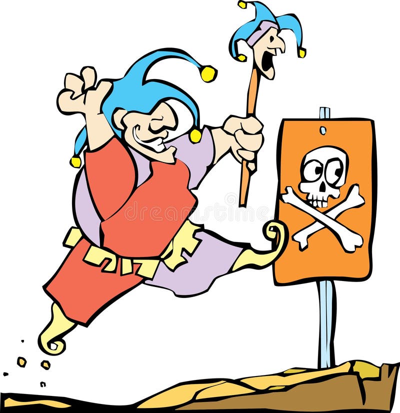 The Fool stock vector. Illustration of walk, vagabond - 19669880