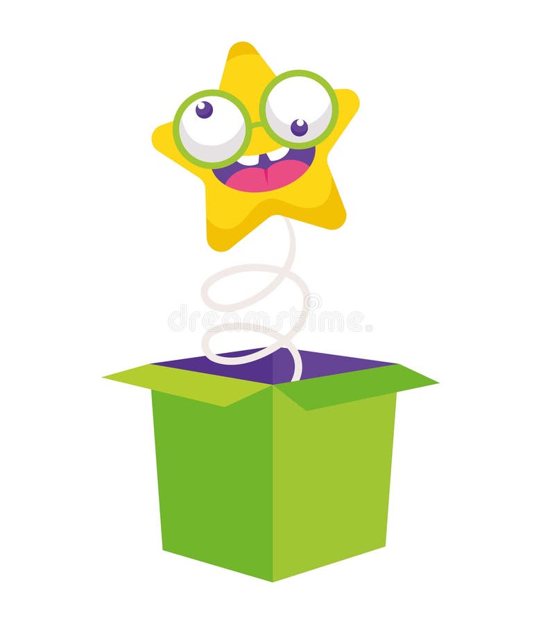 Fools day box crazy stock vector. Illustration of festive - 310876485