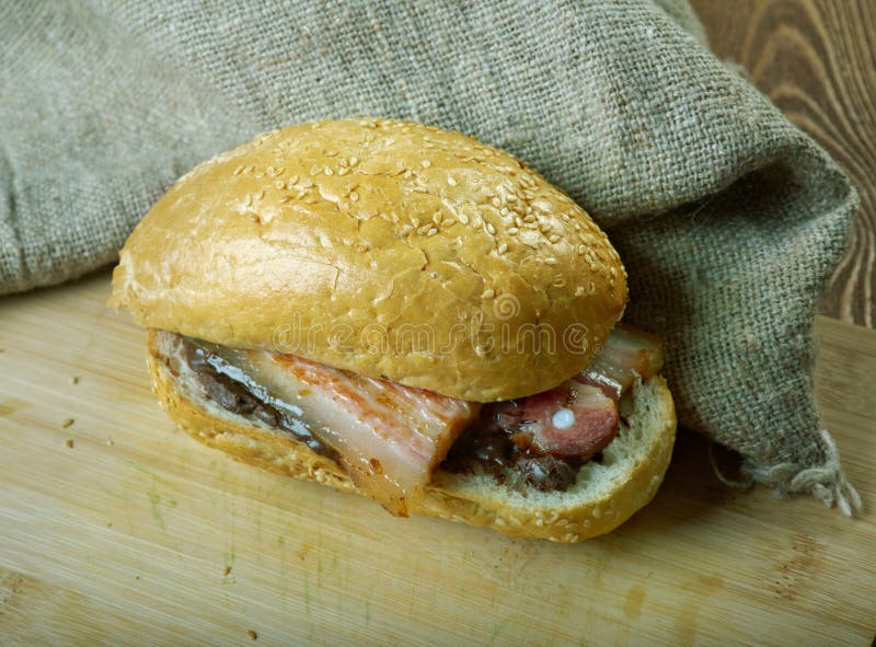 Fools Gold Loaf stock image. Image of burger, sesame - 48226981